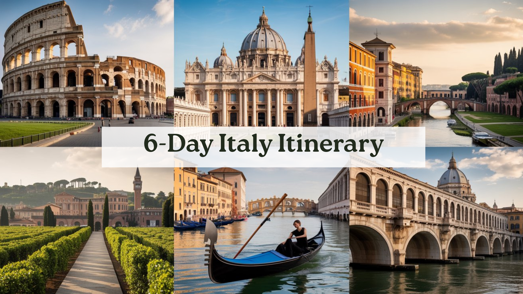 Best Italy Itinerary: 6 Days Across Top Locations – The Black Box Co.