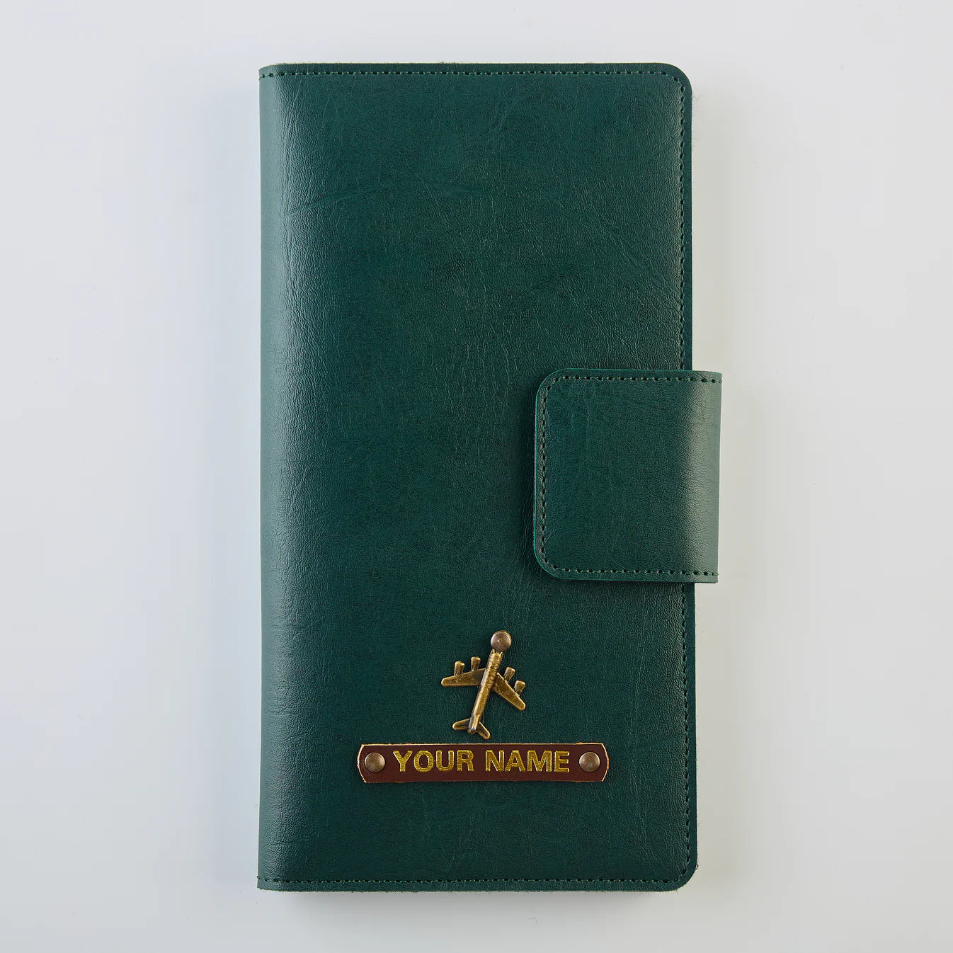 Shop Personalized Travel Wallet Green | Buy at The Black Box Co