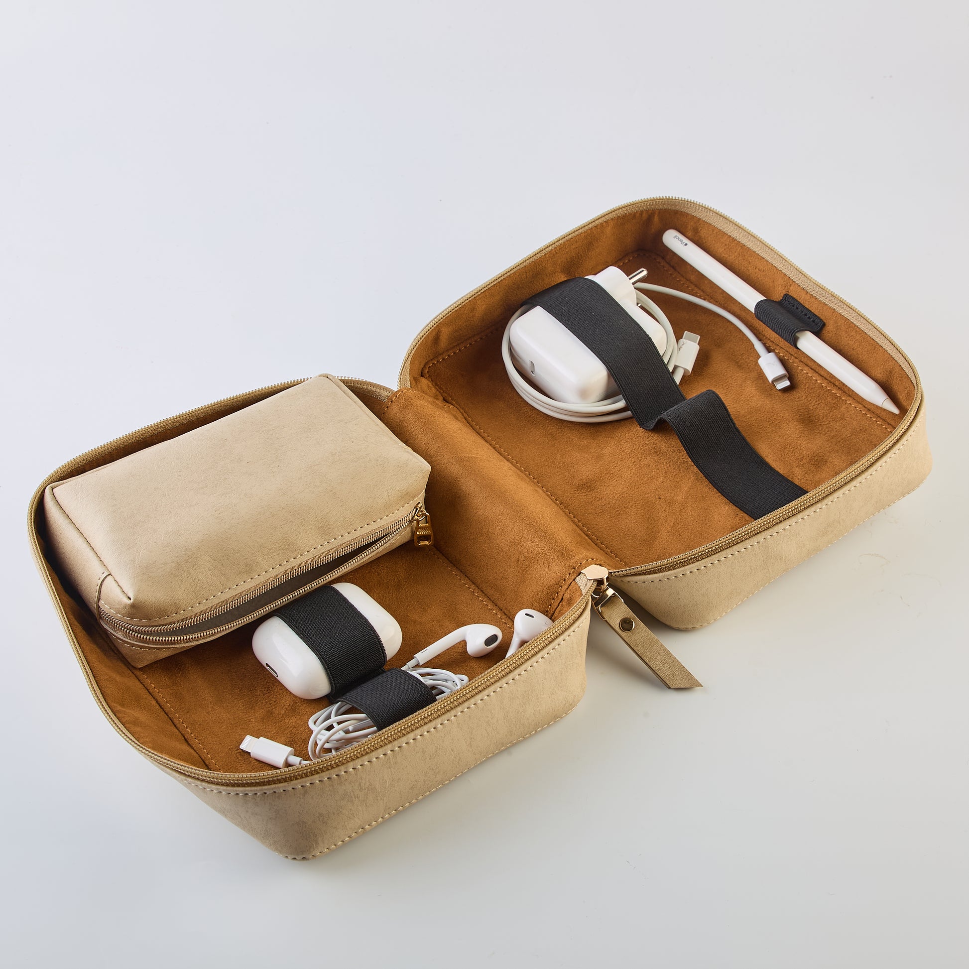 Get Your Personalized Tech Organizer - Beige
