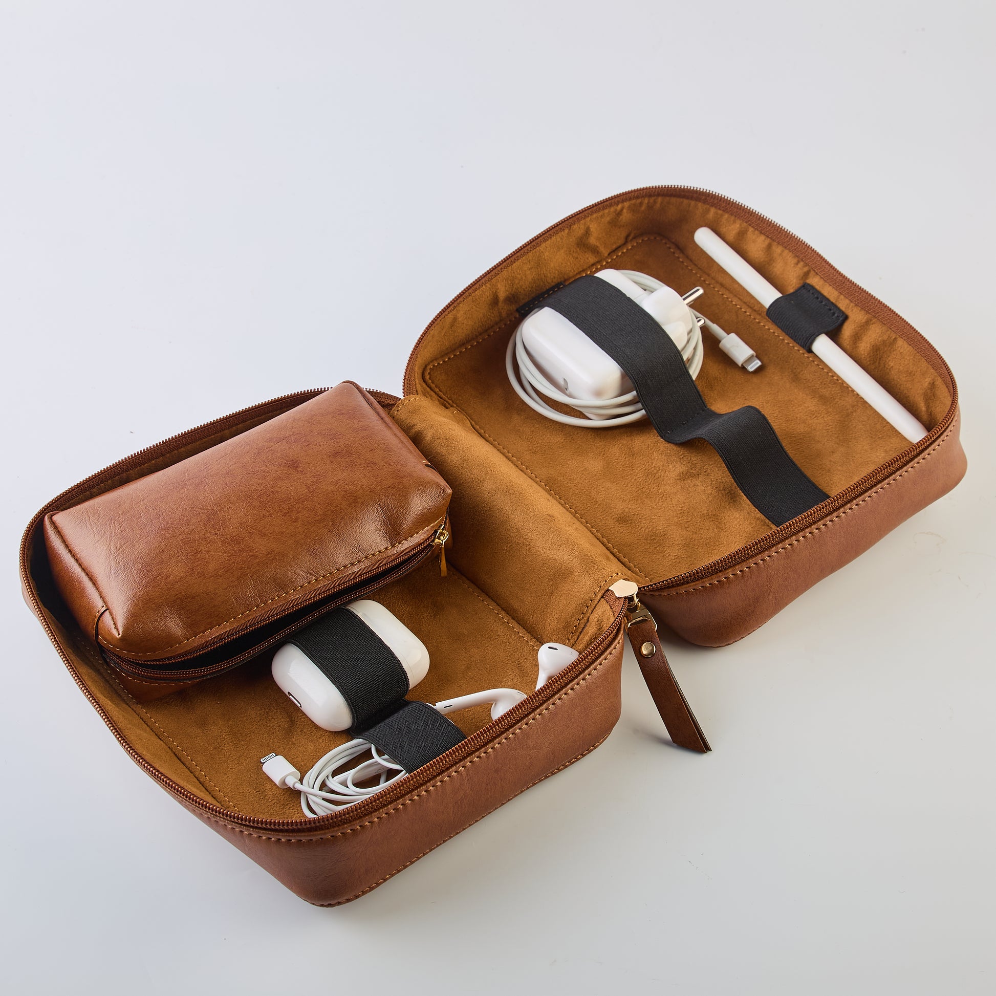 Get Your Personalized Tech Organizer - Tan