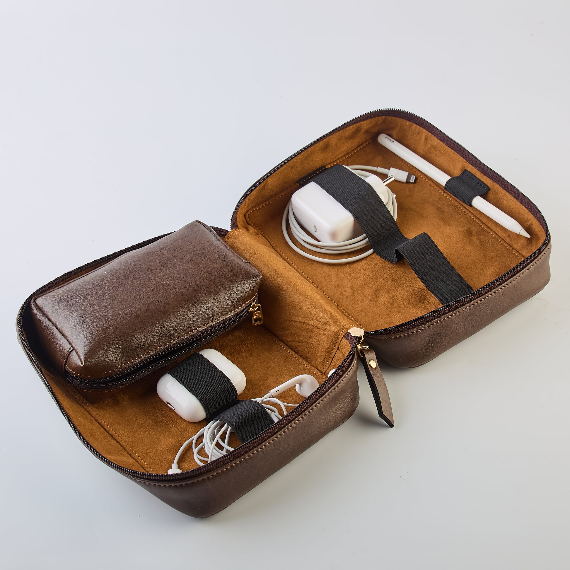Get Your Personalized Tech Organizer - Brown