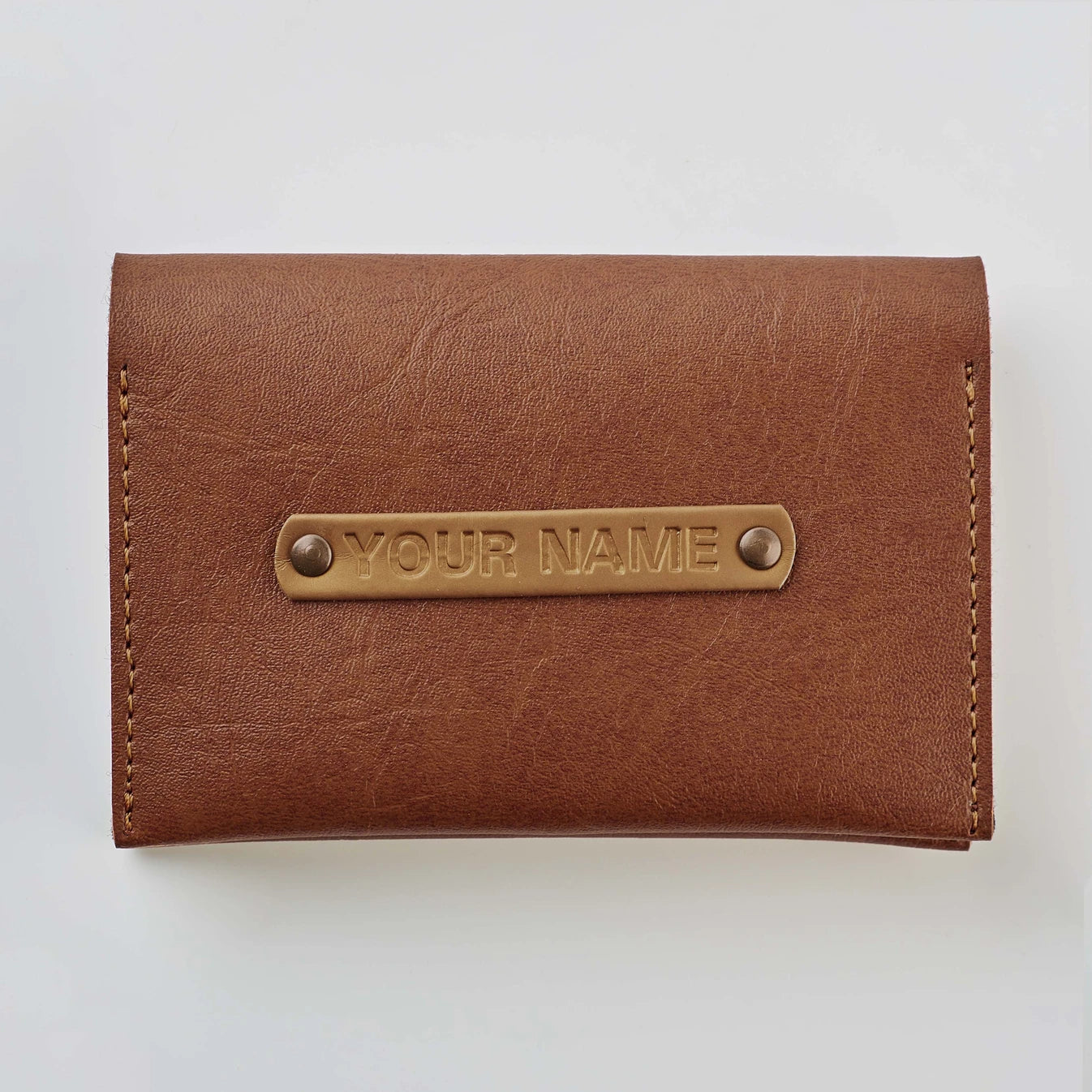 Order Personalized Mini Wallet Tan Online