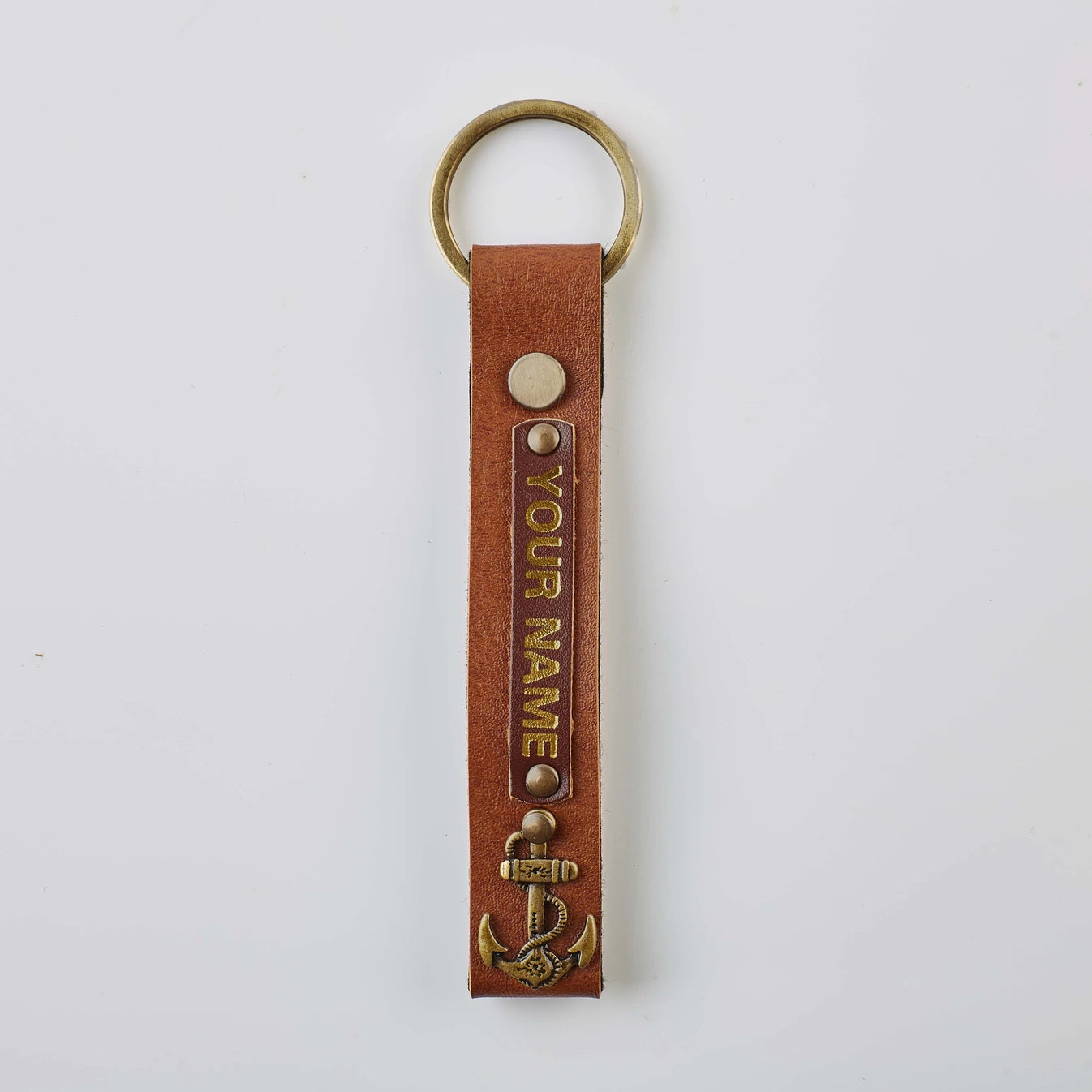 Shop Personalized Keychains Tan Online